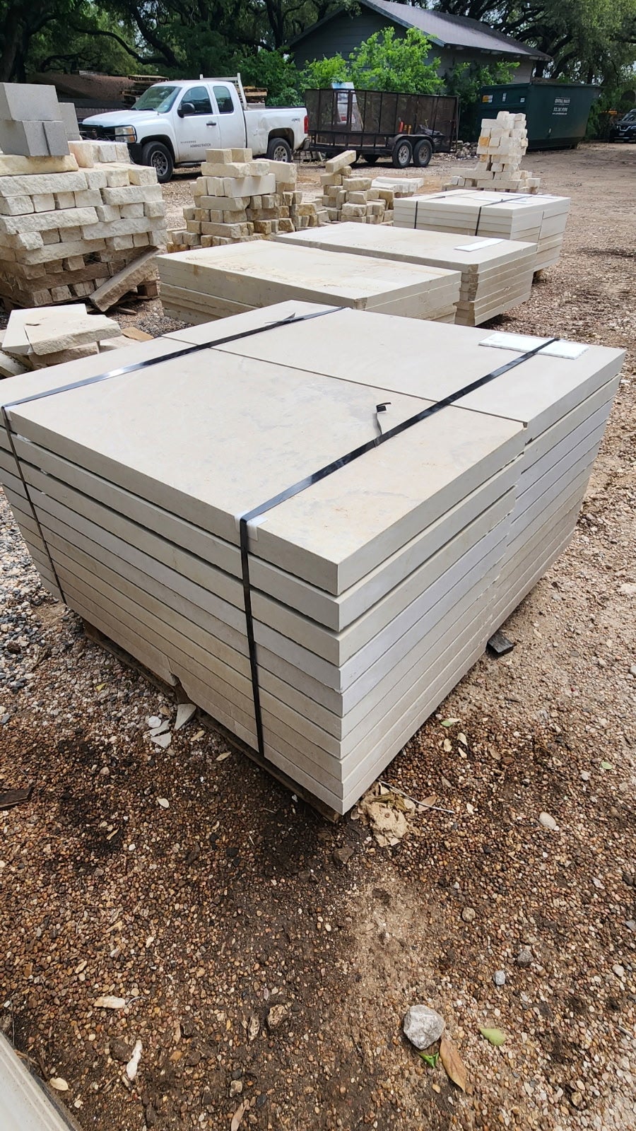 Grey Buff Leuder Stone Pavers - 2'x4' | AUSTIN WHOLESALE LANDSCAPE SUPPLY